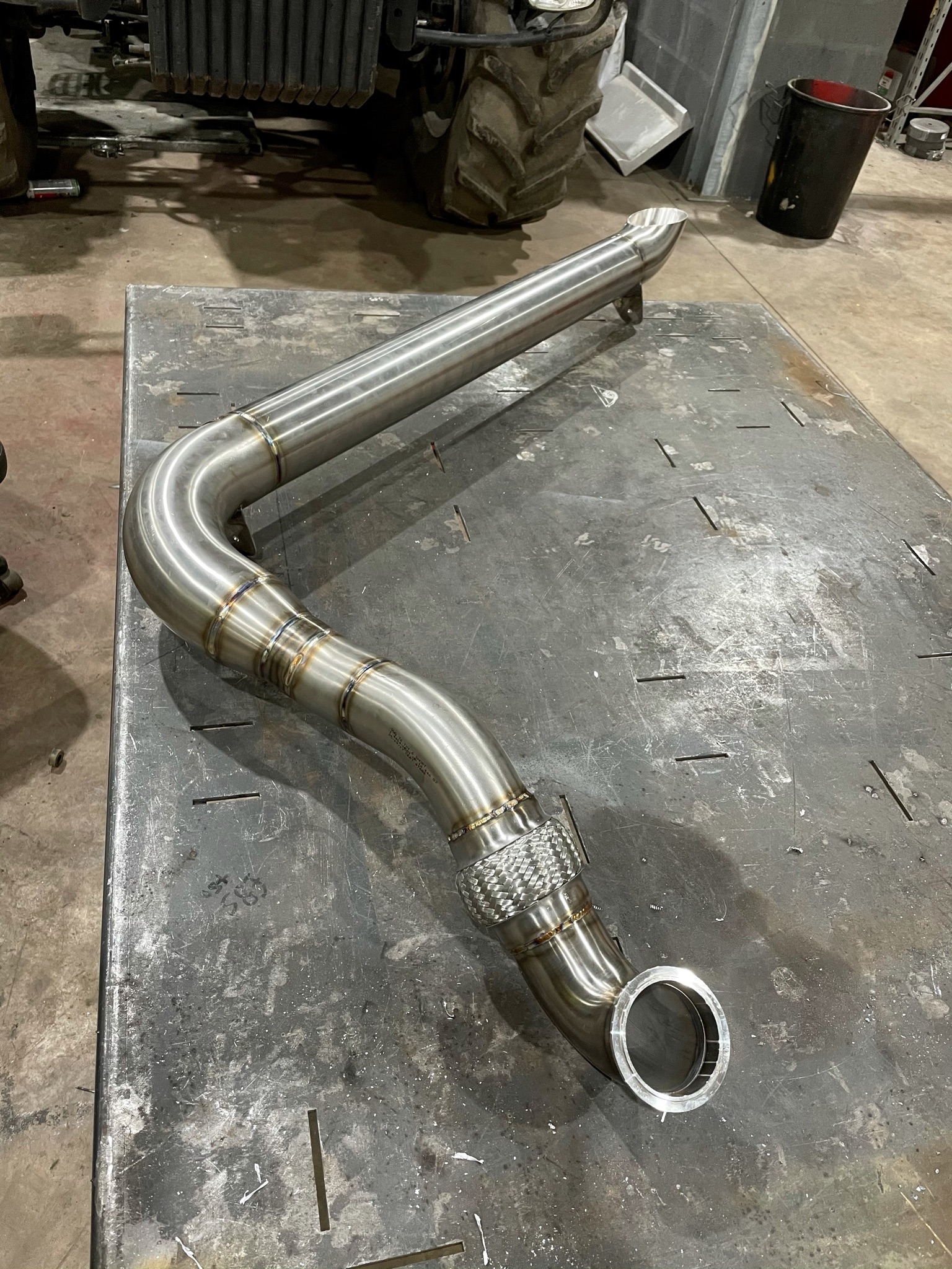Tractor Stainless Steel Exhaust Sections - Mocho Fabrication