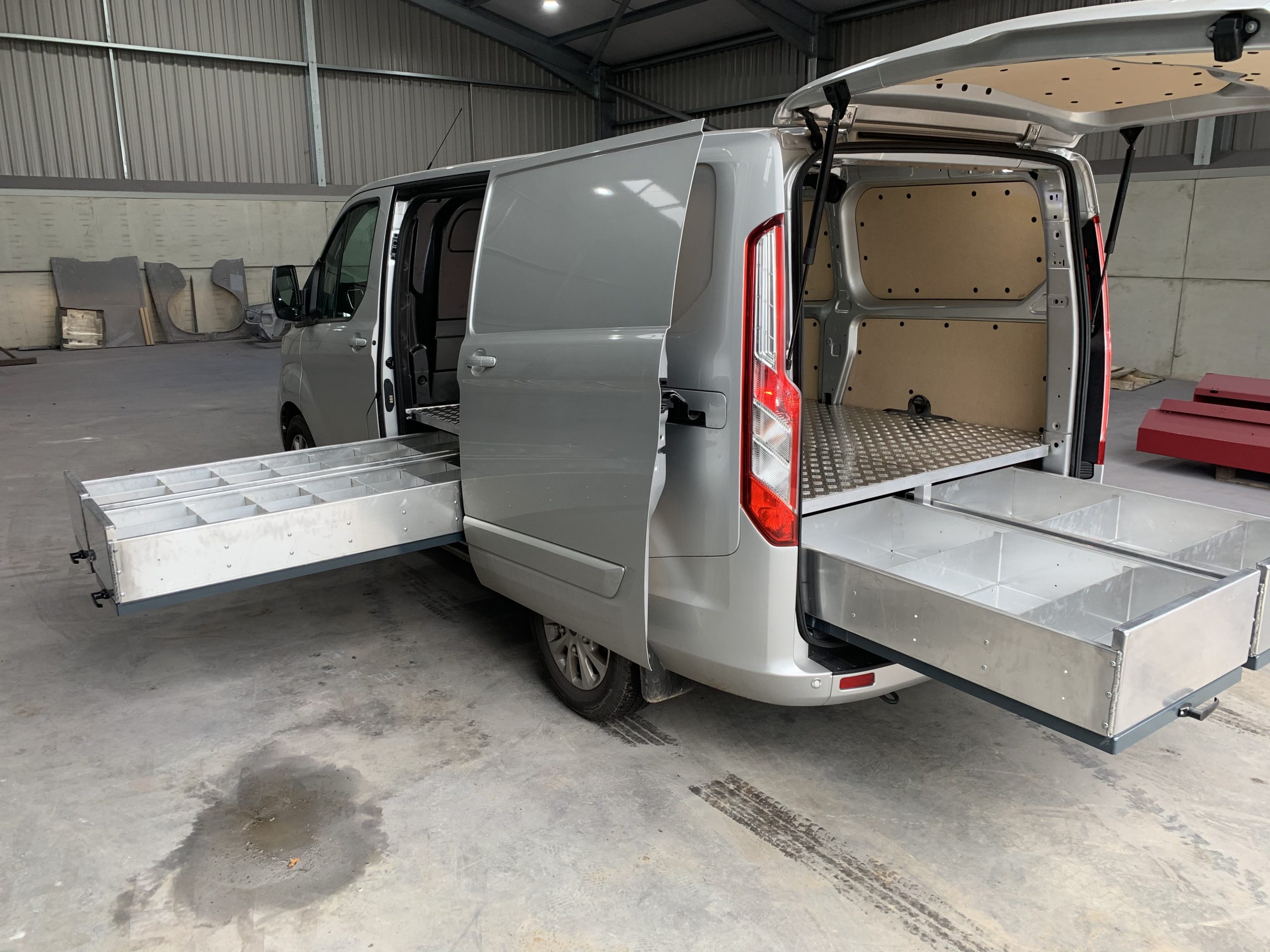 Heavy Duty twin door Van drawers (150kg) - Mocho Fabrication